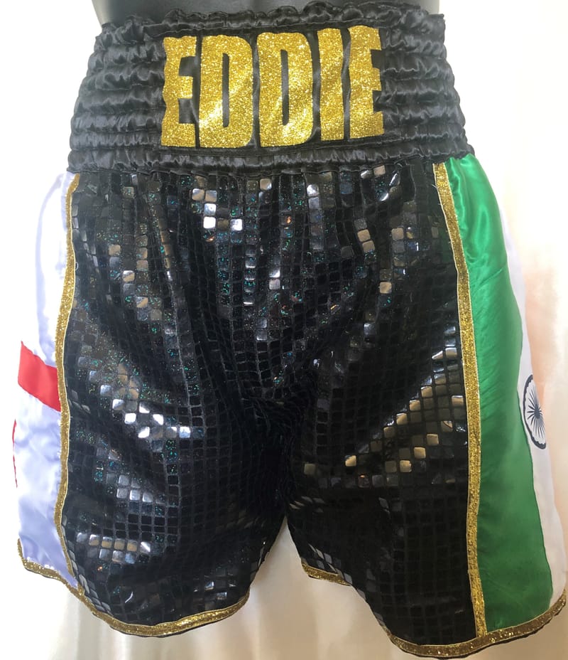 boxing ring wear , fight gear, Fighter, Shorts, bling, personalised