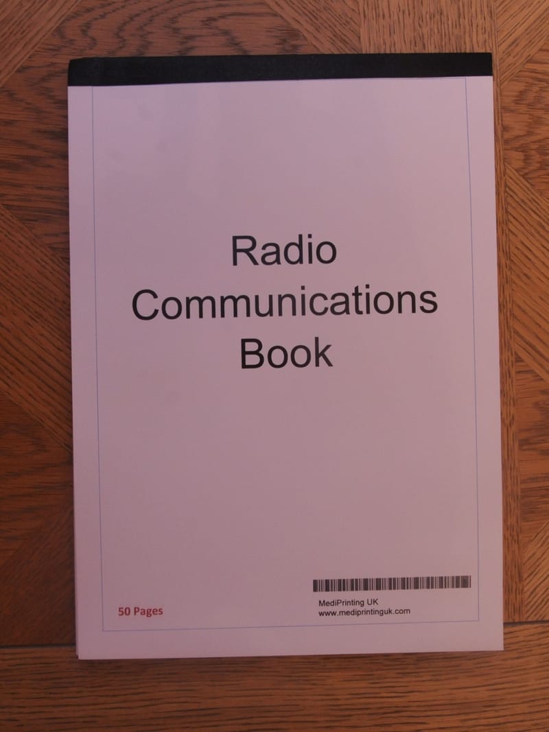 Radio Communications Log Book - MediprintingUK